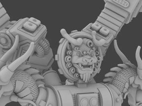 CyberSamurai v8 Dragon King Jetpack (STL Format) – BW Terrain & Forge