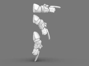 Cyber Samurai V10 Posable Arms W/ Steel Claws (STL Format) – BW Terrain ...